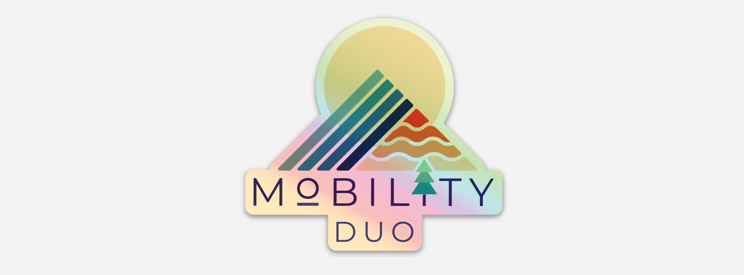 'HOLOGRAPHIC Mobility Duo' - 3" Die Cut Sticker – MobilityDuo